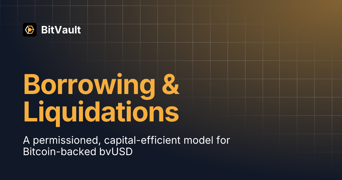 Borrowing & Liquidations | BitVault